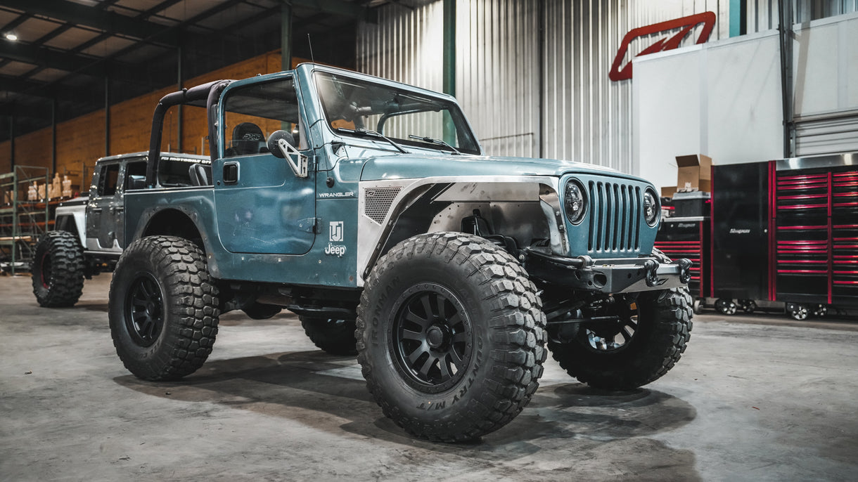 Aluminum Highline Front Fenders 2" Flare for Jeep TJ / LJ – Motobilt