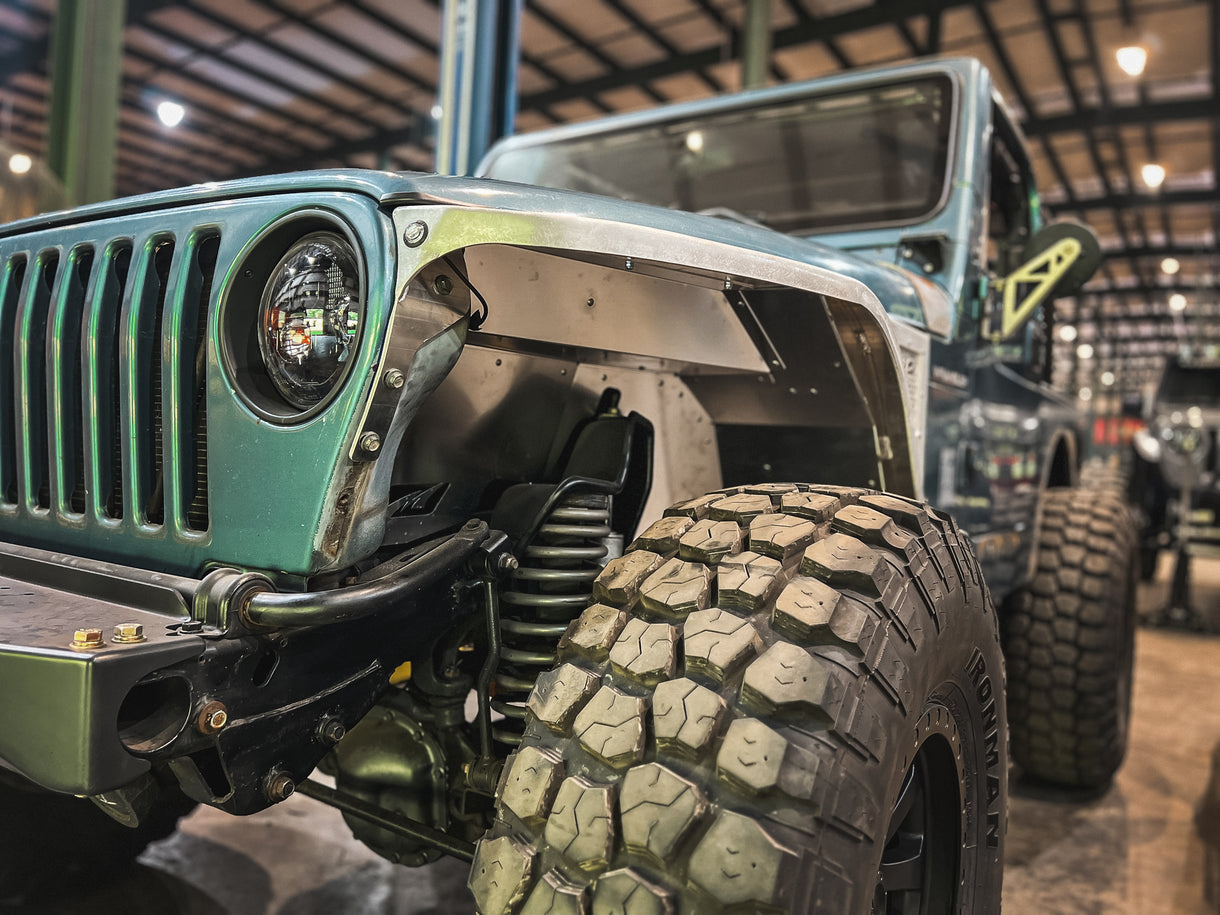 Hatchet High Line Front Fenders 2" Flare for Jeep TJ/LJ - Aluminum ...