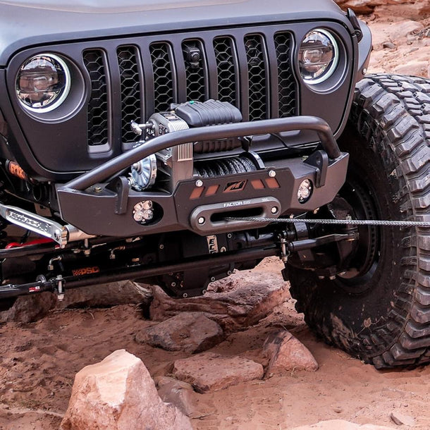 Gladius Frame Chop Bumper with Bull Bar for Jeep JK/JL/JT - fits WARN ...