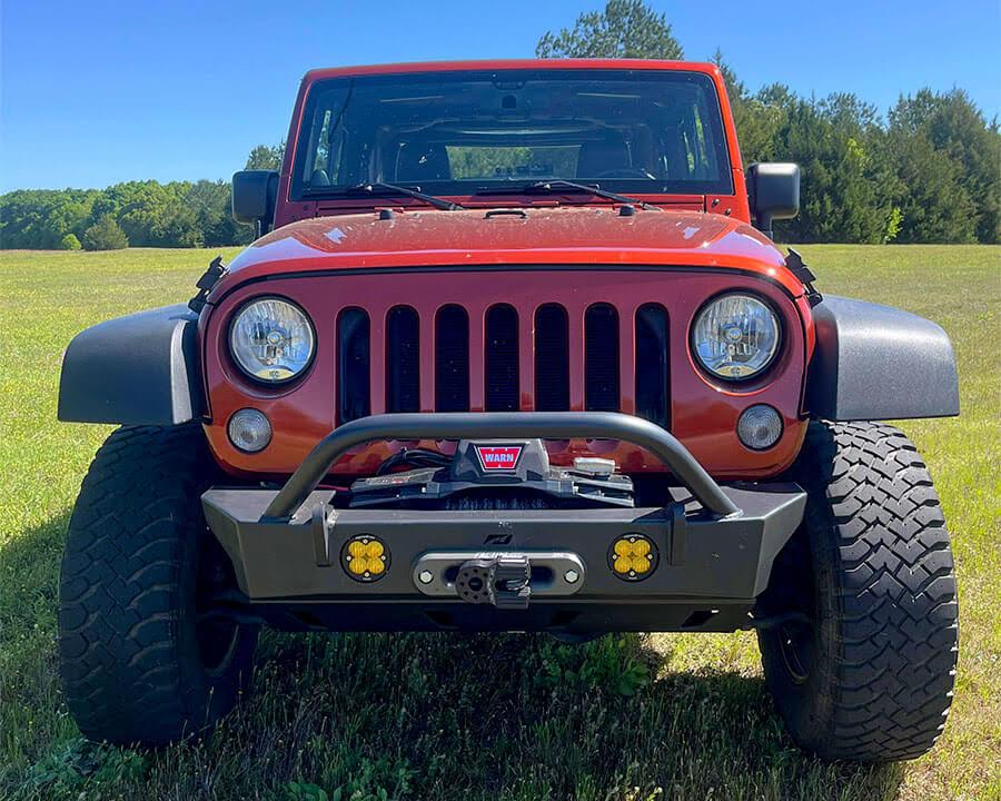 Crusher Series HD Front Bumper w/Tube Bull Bar for Jeep JK/JKU – Motobilt