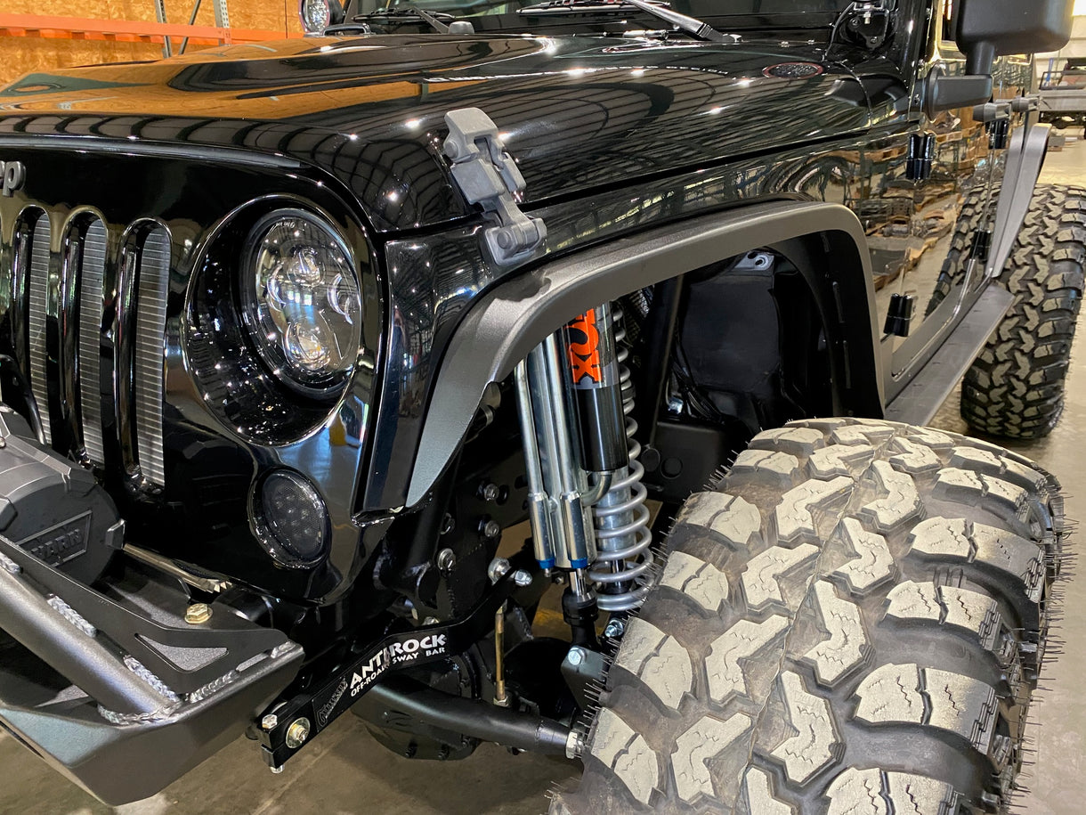 Crusher Front Fender 2" Flare for Jeep JK / JKU - Steel – Motobilt