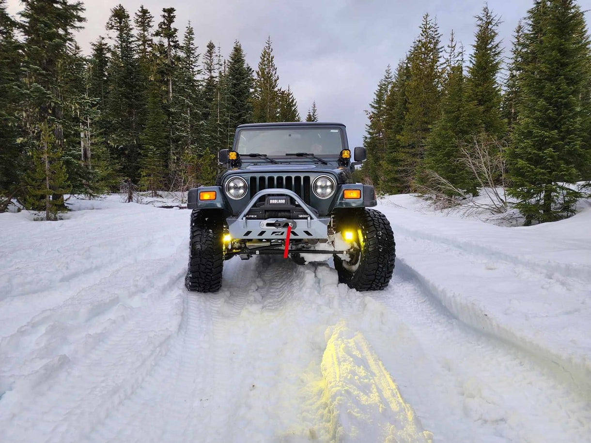 Crusher Front Bumper w/ Bull Bar for Jeep YJ / TJ /LJ – Motobilt