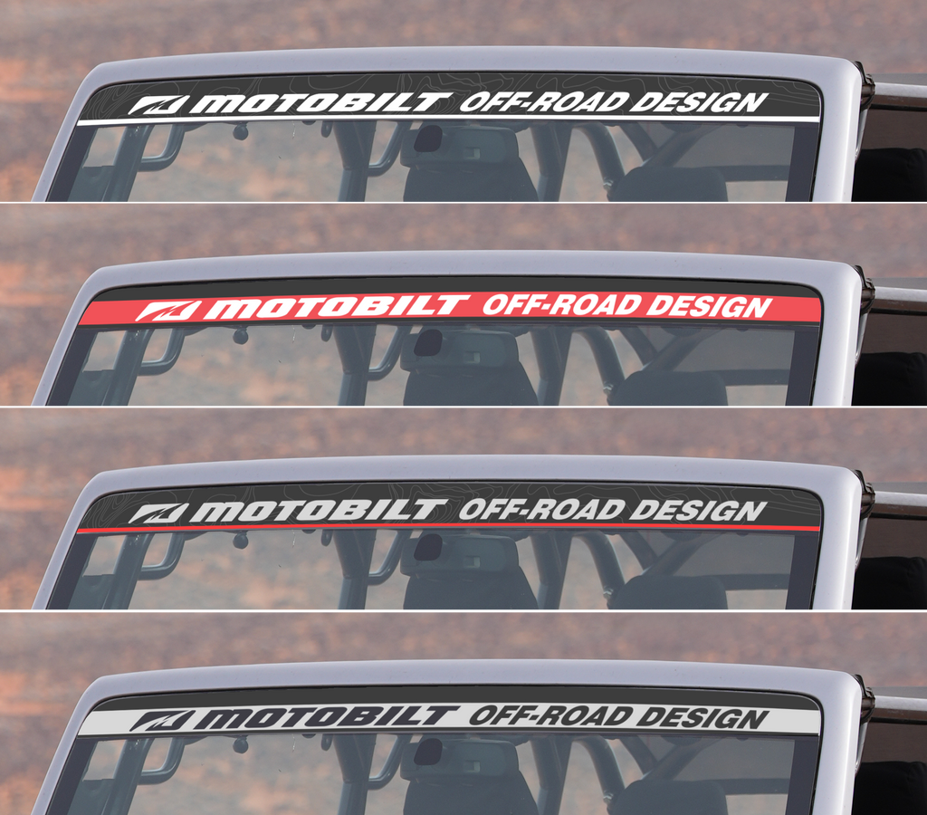 Windshield Banner for Jeep JK, or JKU – Motobilt