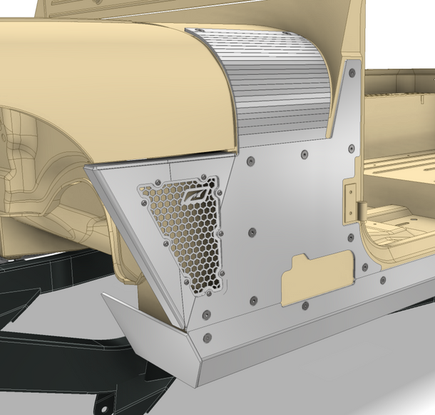 Aluminum Cowl & Mini Fender Armor for Jeep YJ – Motobilt