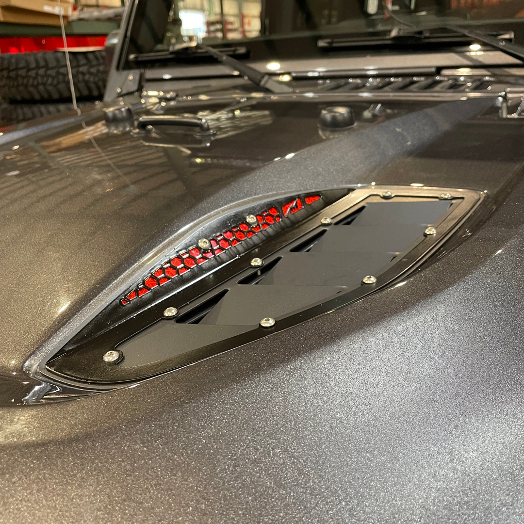 Hood Vent Kit for 10th Anniversary Jeep JK Rubicon – Motobilt