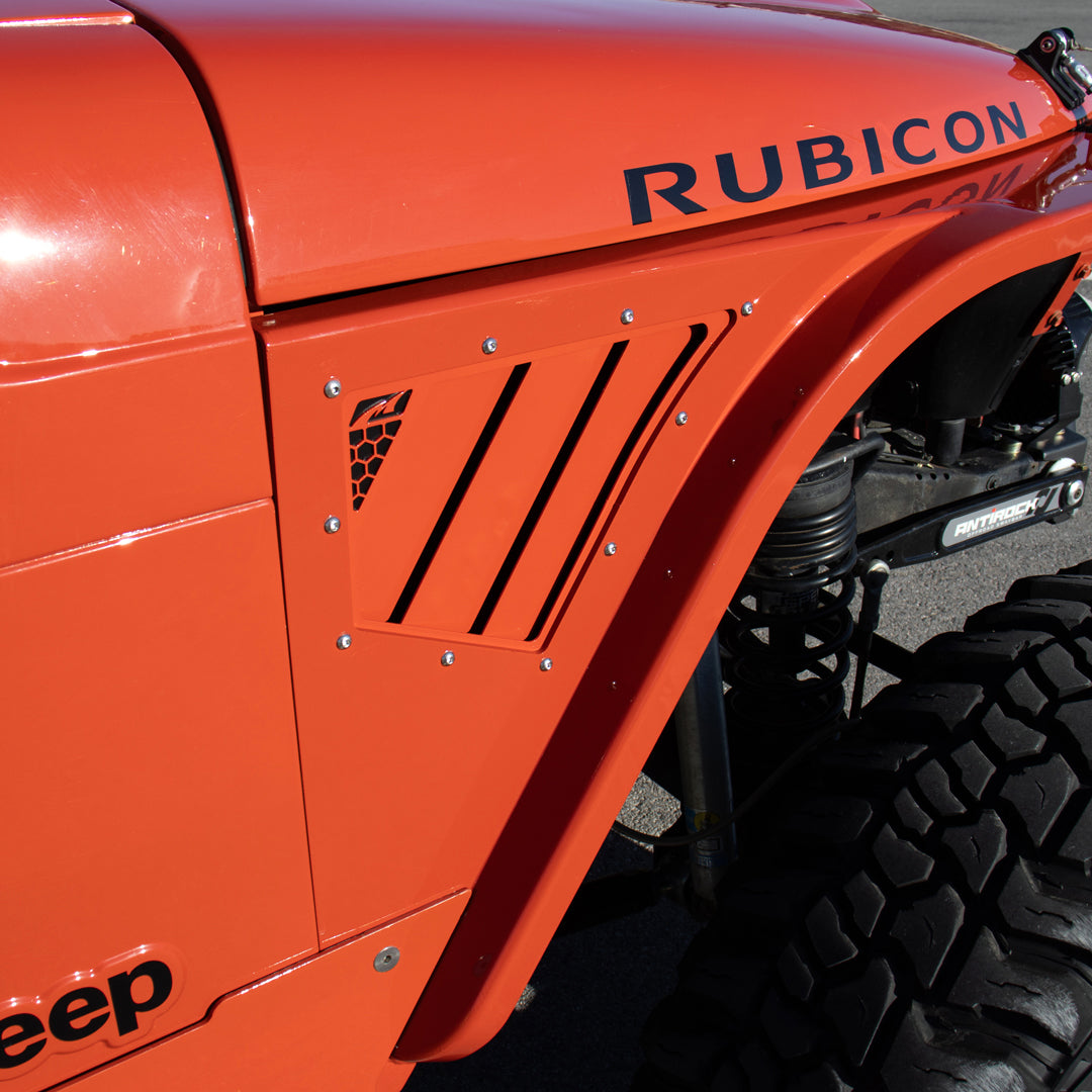 Louvered Side Vent Kit for Motobilt YJ/TJ Hatchet Fenders