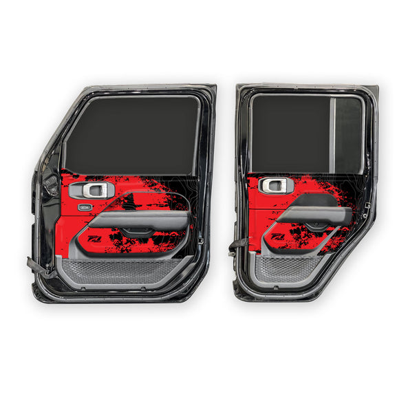 Front Soft Upper Window Adapter Kit for Motobilt Front Half Doors for