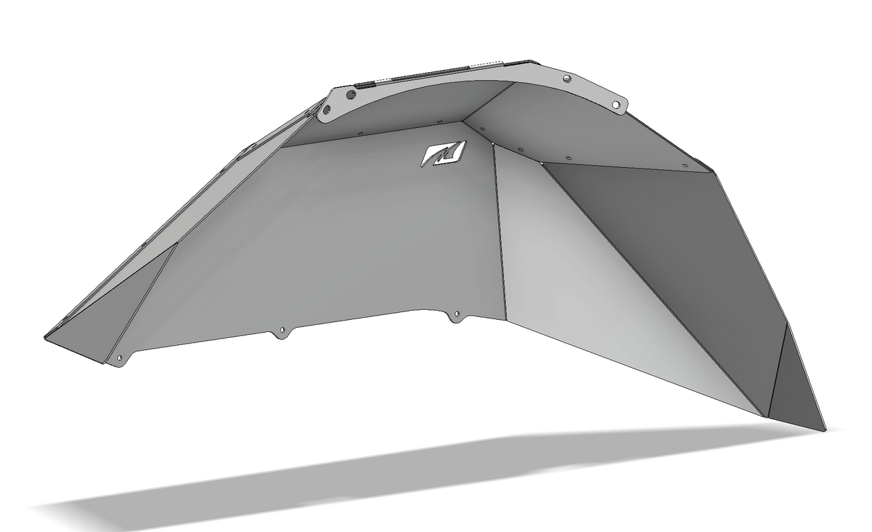 High Clearance Rear Inner Fender for JL/JLU – Motobilt