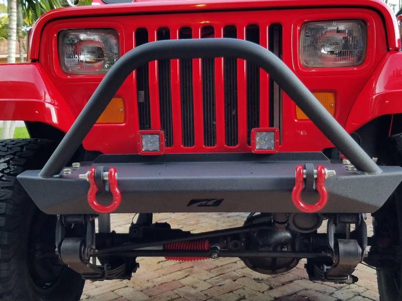 Mid-Width Front Bumper w/ stinger for Jeep YJ / TJ / LJ – Motobilt