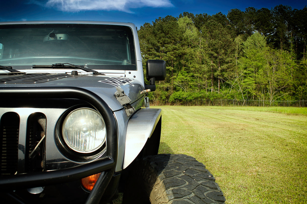 Crusher Front Fender 4" Flare for Jeep JK / JKU - Steel – Motobilt