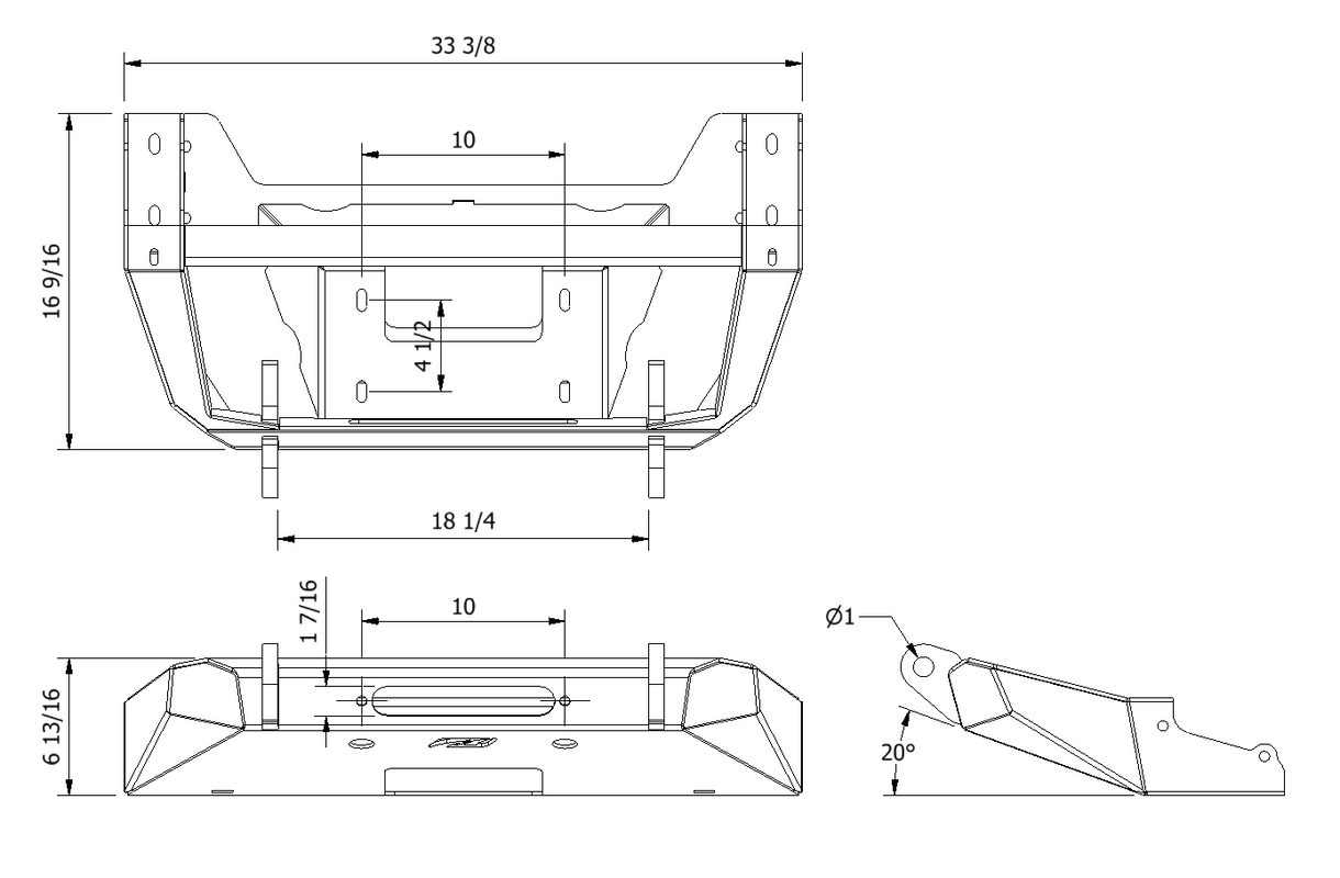 Tomahawk Frame Chop Front Bumper for Jeep JK, JL, JT – Motobilt