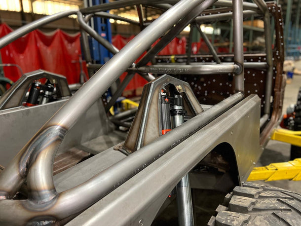 Rear Upper Coil Over Shock Mounts for High Line Fenders – Motobilt