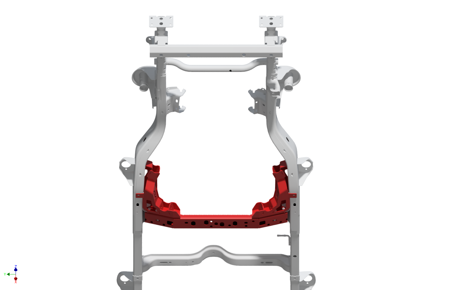 4 link Front Suspension Brackets w/Transmission Crossmember Jeep JKU ...