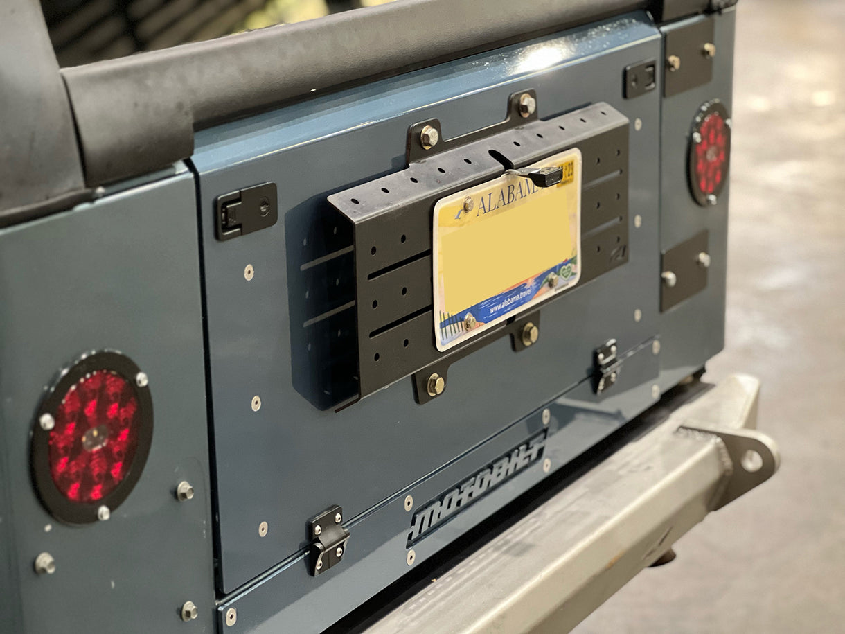 Fold Down Aluminum Tailgate for Jeep CJ, YJ, TJ & LJ – Motobilt