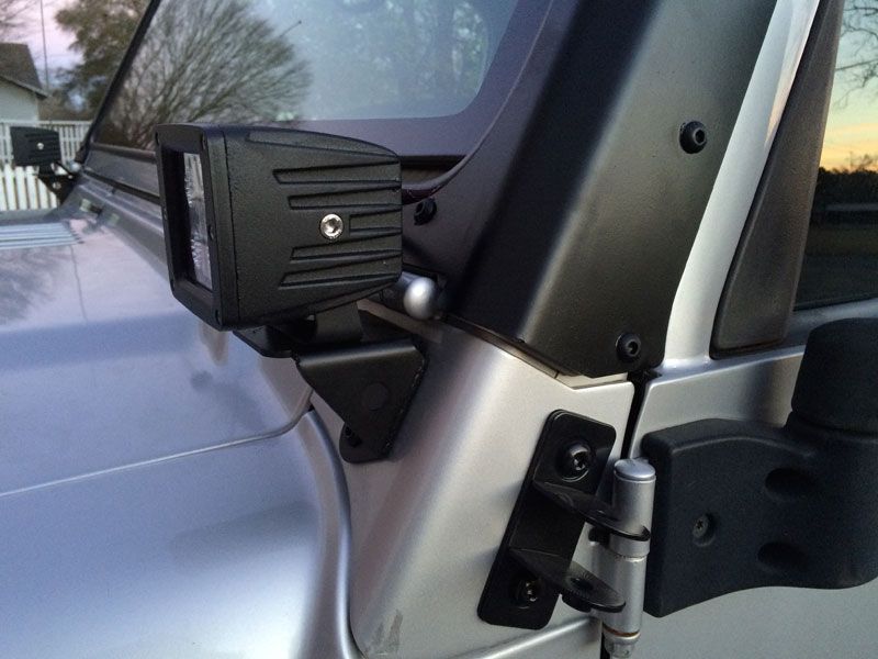A-Pillar LED Light Mounts for Jeep TJ/LJ– Motobilt